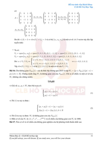 giai de cuong chuong 3 dai so tuyen tinh | PDF