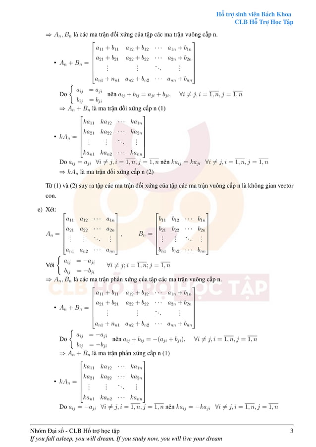 giai de cuong chuong 3 dai so tuyen tinh | PDF
