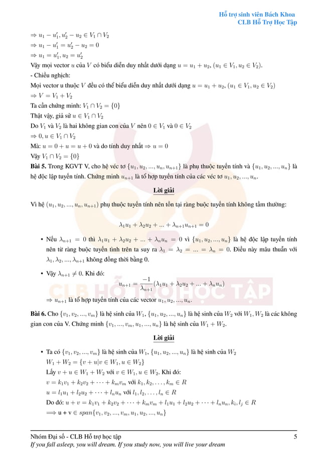 giai de cuong chuong 3 dai so tuyen tinh | PDF