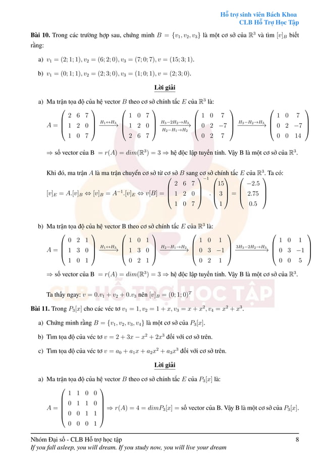 giai de cuong chuong 3 dai so tuyen tinh | PDF