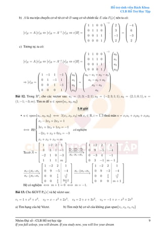 giai de cuong chuong 3 dai so tuyen tinh | PDF