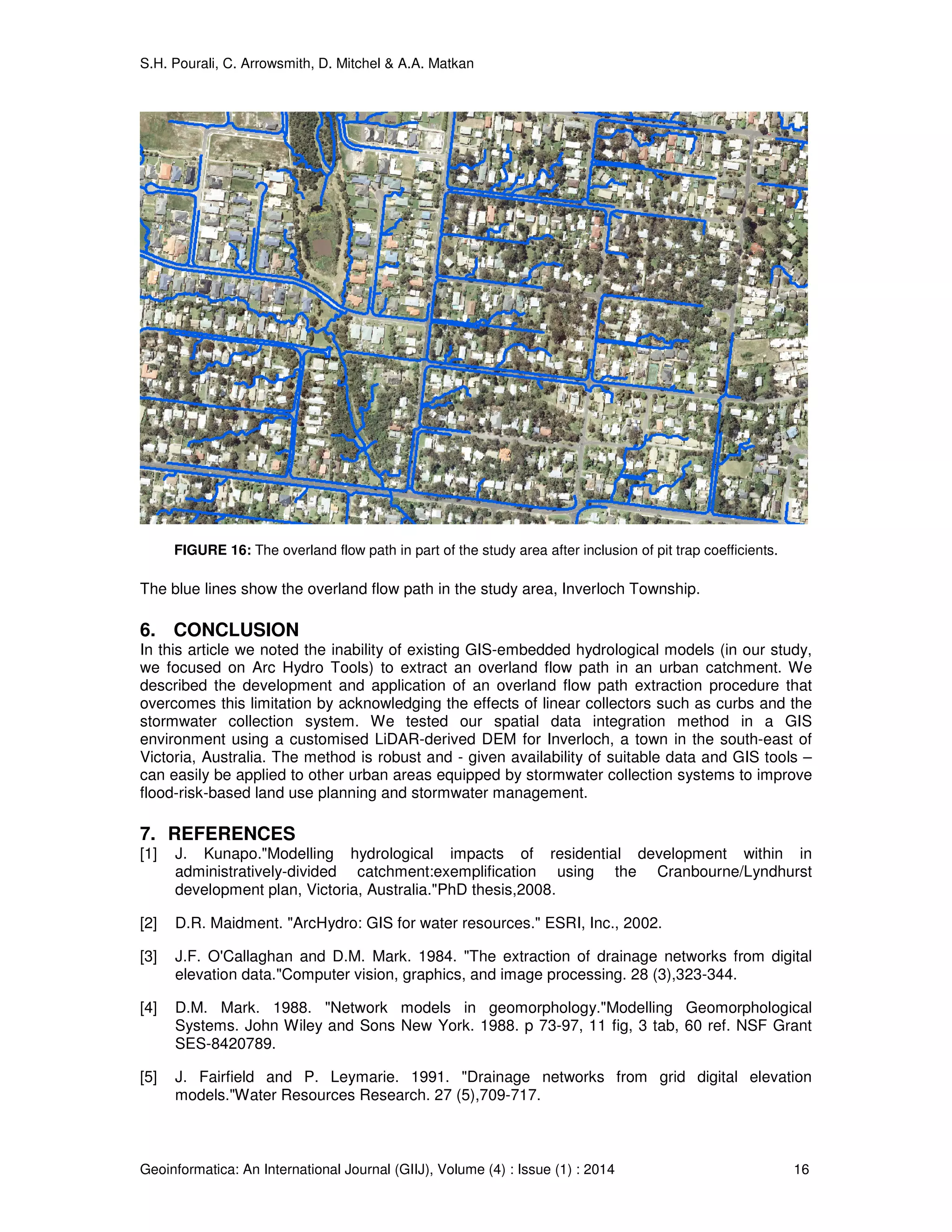 Modelling An Overland Water Flow Path In An Urban Catchment Using GIS | PDF