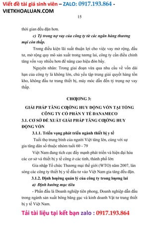 Giải pháp huy động vốn tại Tổng Công Ty Cổ Phần Y Tế Danameco.doc