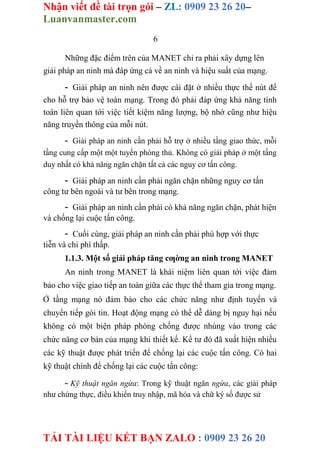 Giải Pháp Kỹ Thuật Ngăn Chặn Tấn Công Manet.doc