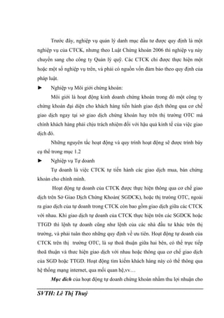Giải Pháp Nâng Cao Chất Lượng Hoạt Động Môi Giới Chứng Khoán Tại Công Ty | PDF