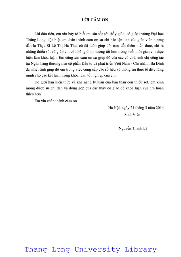 Giải pháp nâng cao hiệu quả hoạt động cho vay tiêu dùng tại ngân hàng thương mại cổ phần đầu tư ...