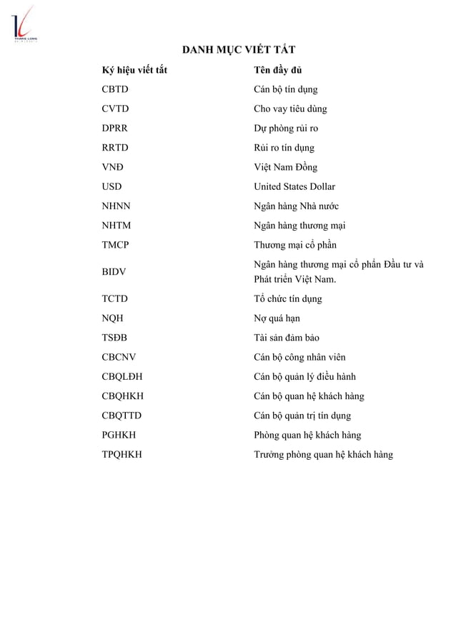 Giải pháp nâng cao hiệu quả hoạt động cho vay tiêu dùng tại ngân hàng thương mại cổ phần đầu tư ...