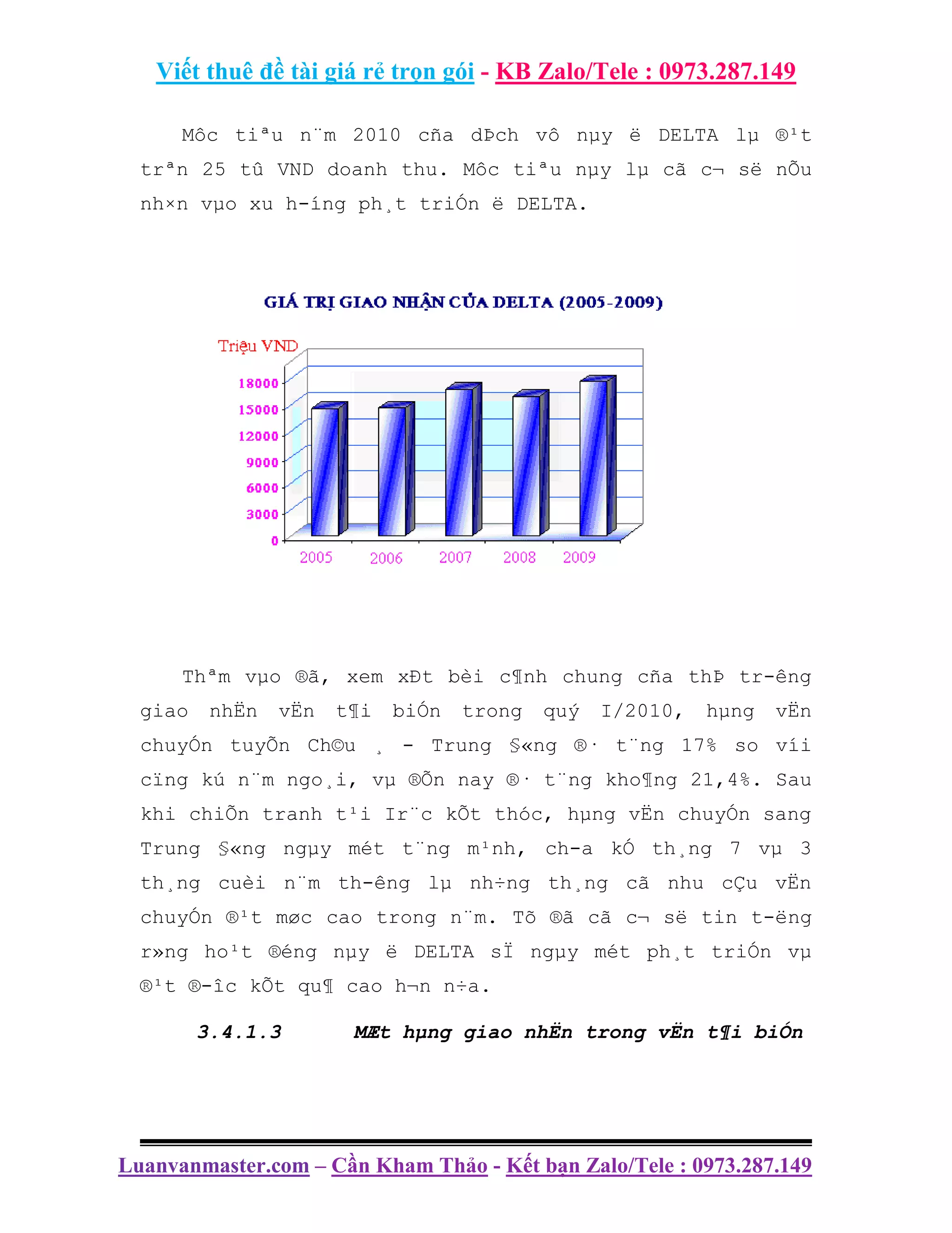 Giải pháp nâng cao quy trình giao nhận hàng hóa bằng đường biển tại Delta.doc