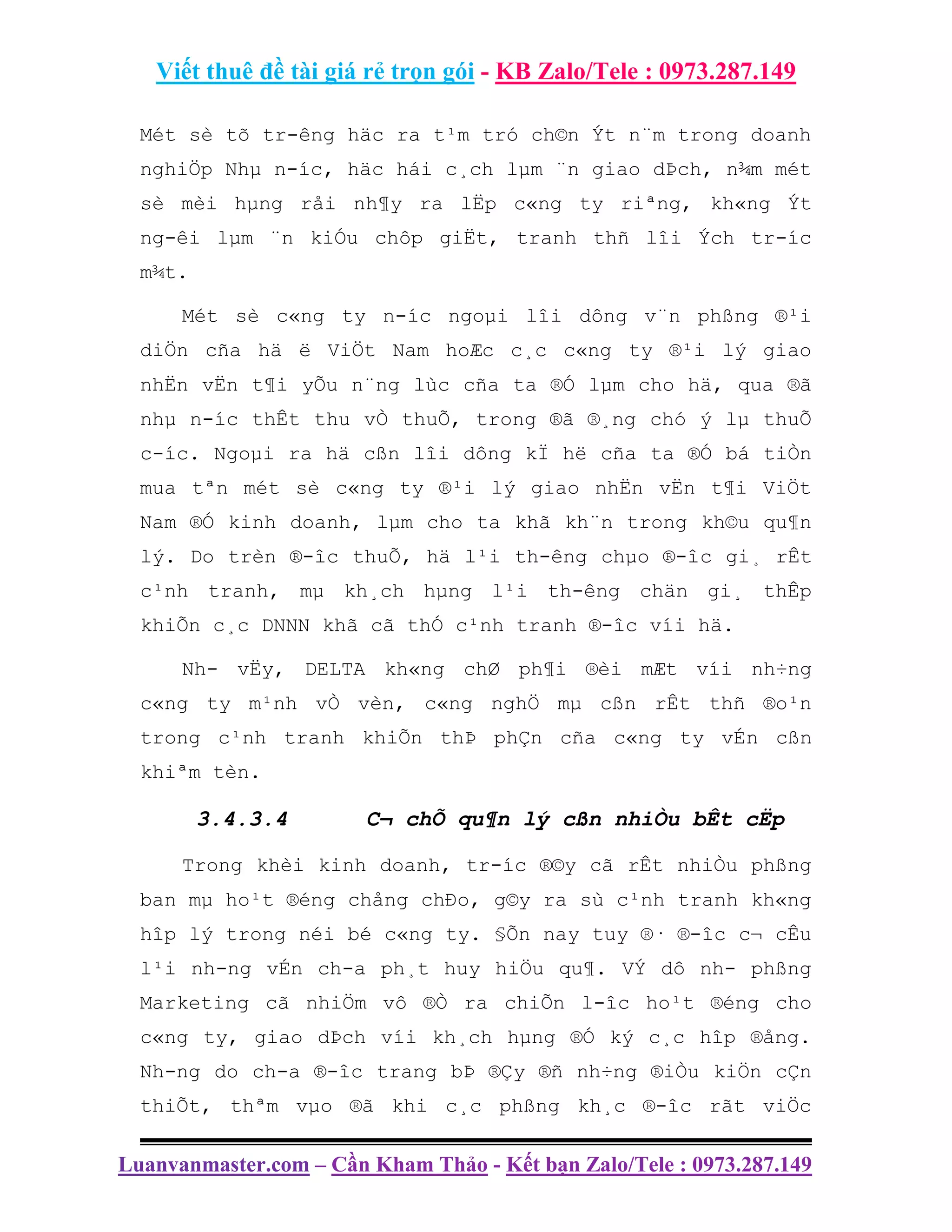 Giải pháp nâng cao quy trình giao nhận hàng hóa bằng đường biển tại Delta.doc