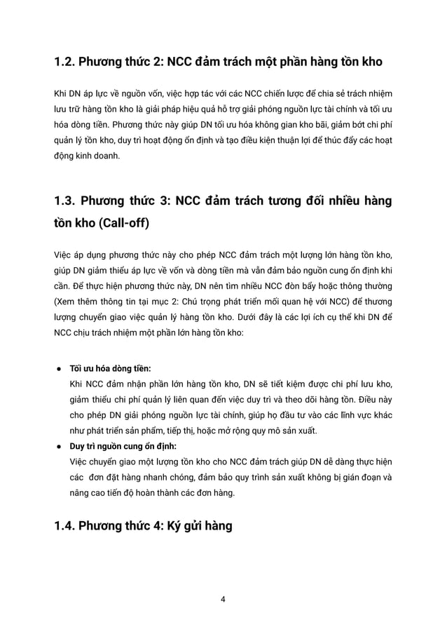 Giải pháp tối ưu hàng tồn kho cho Doanh nghiệp: Phối hợp cùng Nhà cung cấp_Atalink | PDF