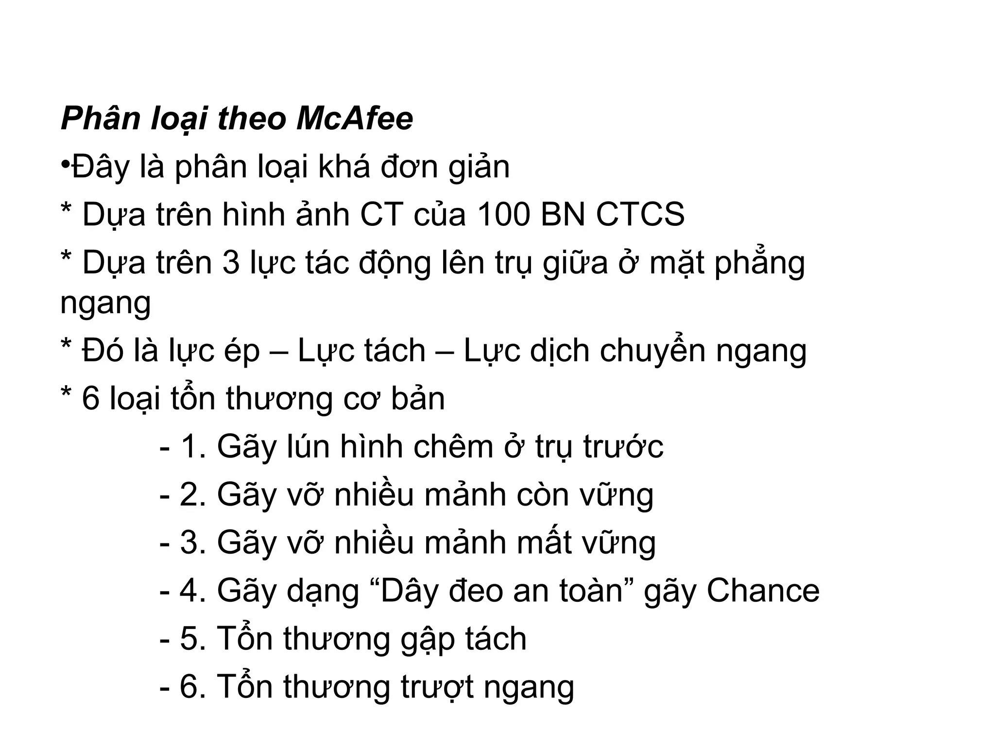 Giải phẫu cột sống và hình ảnh chấn thương cột sống trên clvt | PPT
