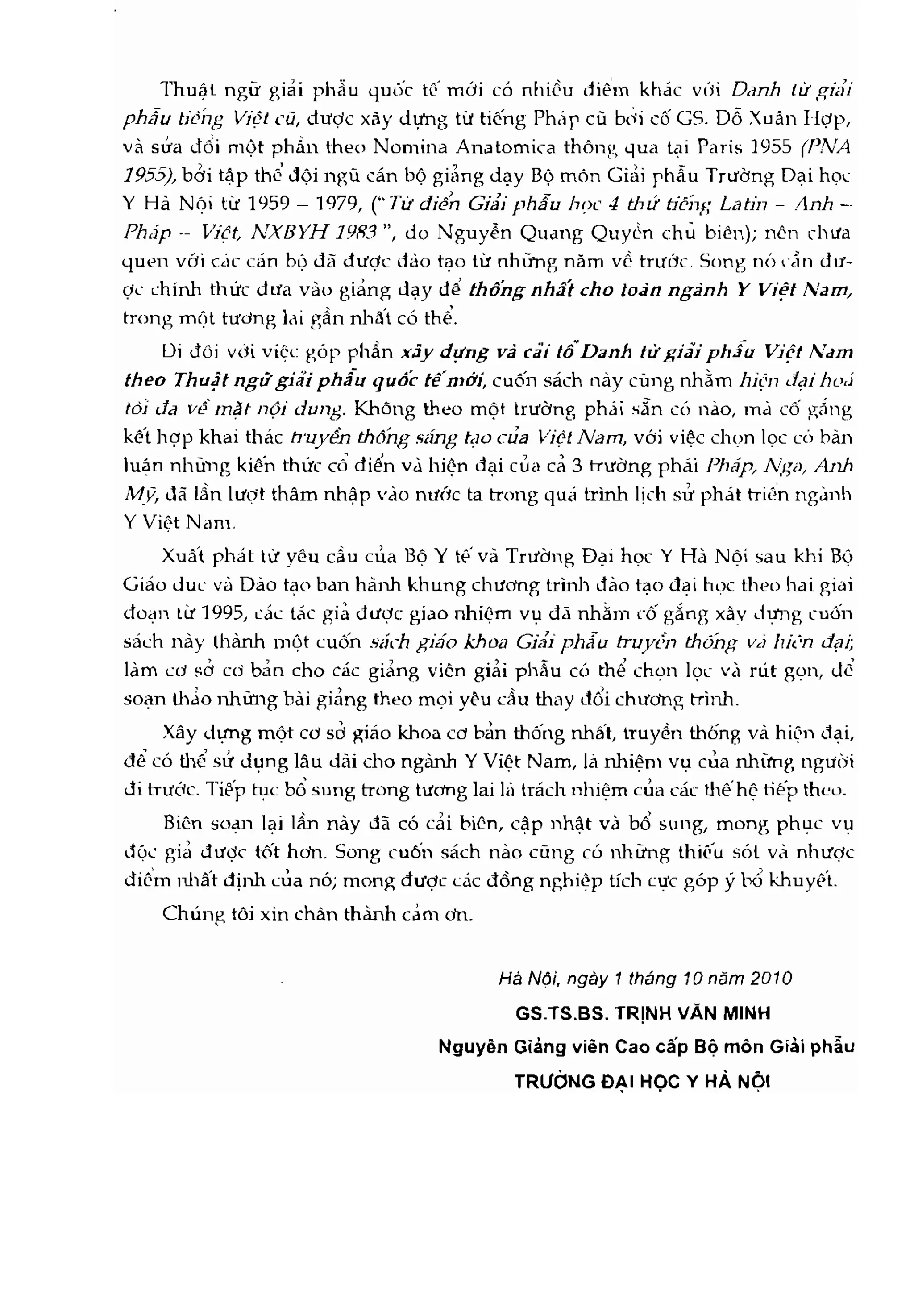 Giải phẫu người tập 1 gs. trịnh văn minh byt | PDF