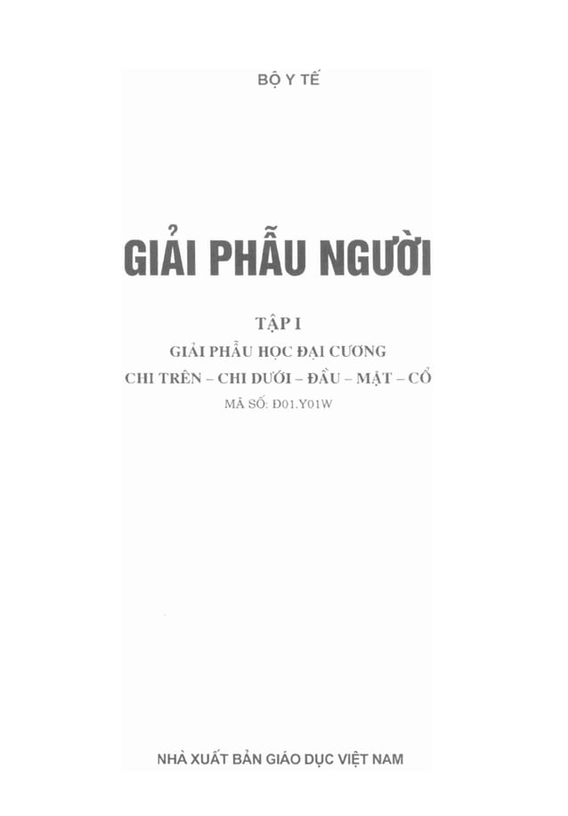 Giải phẫu người tập 1 gs. trịnh văn minh byt | PDF
