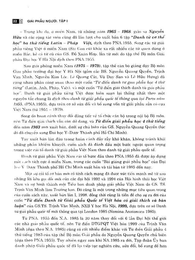 Giải phẫu người tập 1 gs. trịnh văn minh byt | PDF