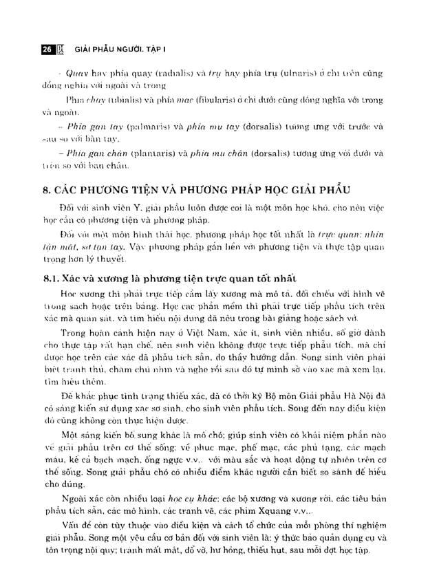 Giải phẫu người tập 1 gs. trịnh văn minh byt | PDF