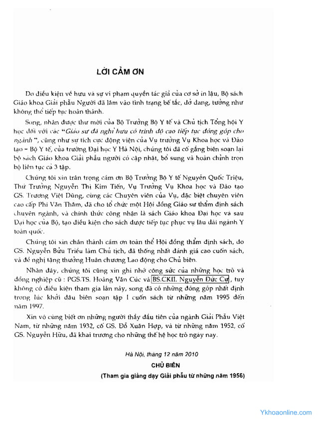 Giải phẫu người tập 1 gs. trịnh văn minh byt | PDF