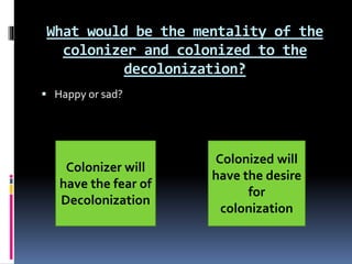 Franz Fanon's The Wretched of the Earth | PPTX