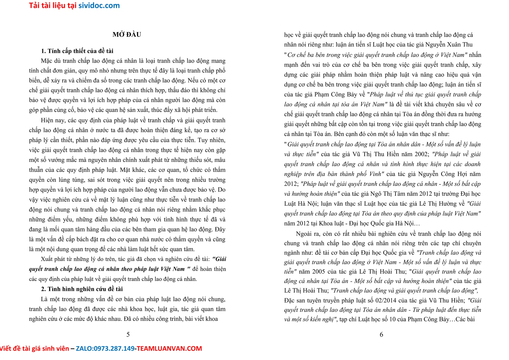 Giải quyết tranh chấp lao động cá nhân Theo pháp luật việt nam.doc