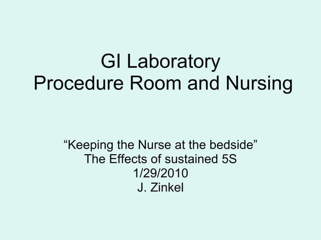 Gi Laboratory Nurse Bedside | PPT