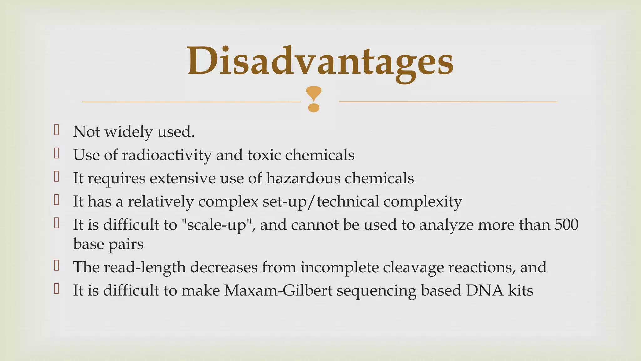 Maxam–Gilbert sequencing | PPT