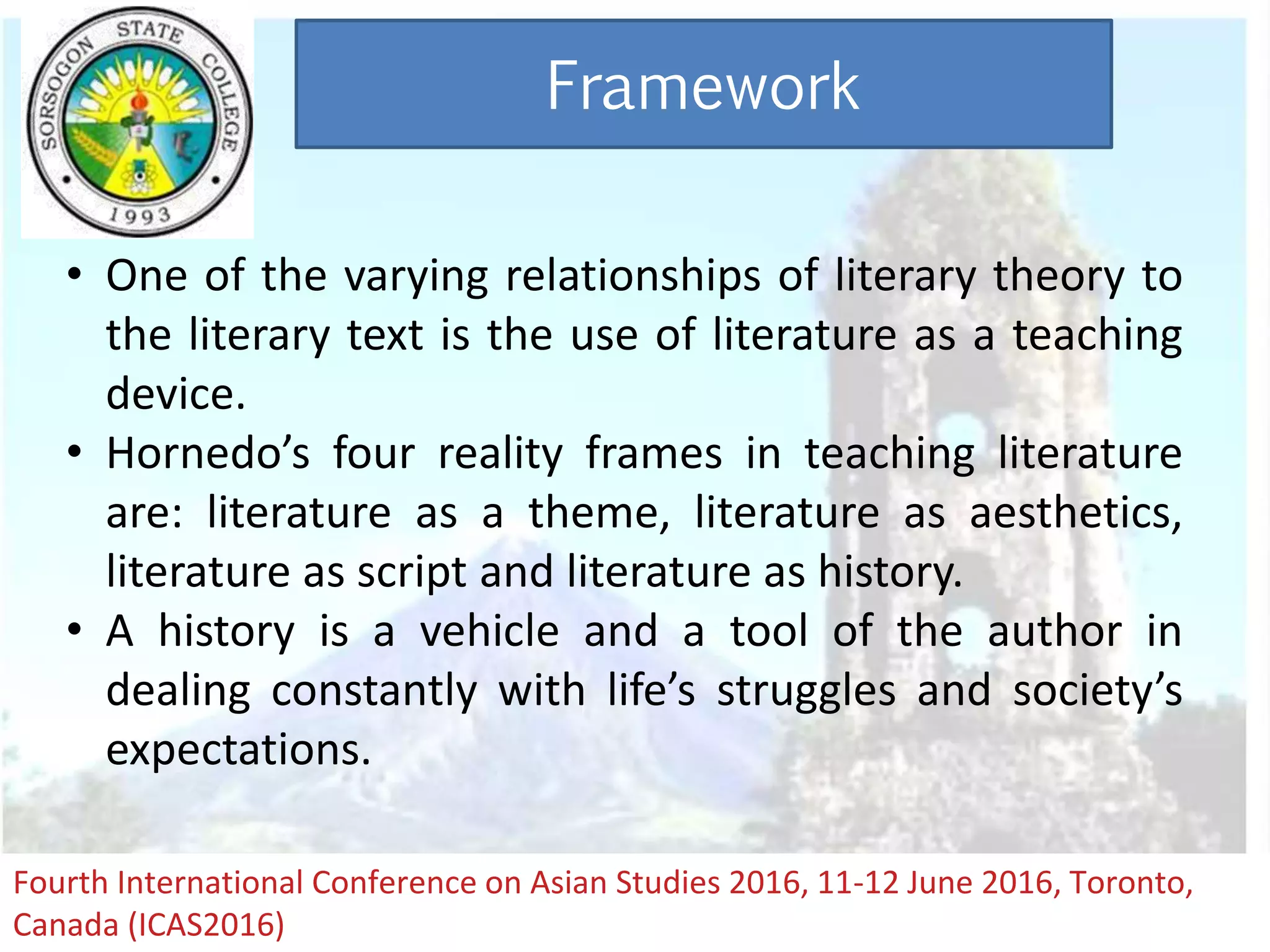 Poems on Bicol as Hispanic Heritage: Inputs in Teaching Literature as ...