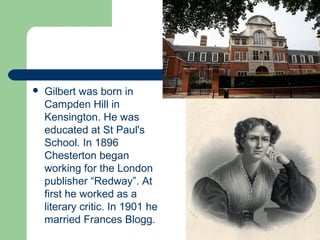 Gilbert Keith Chesterton | PPT