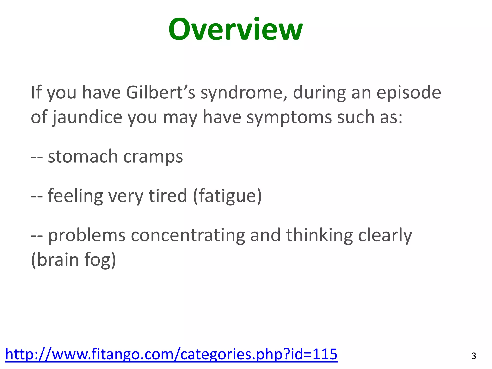 Gilbert Syndrome | PPTX