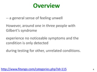 Gilbert Syndrome | PPTX