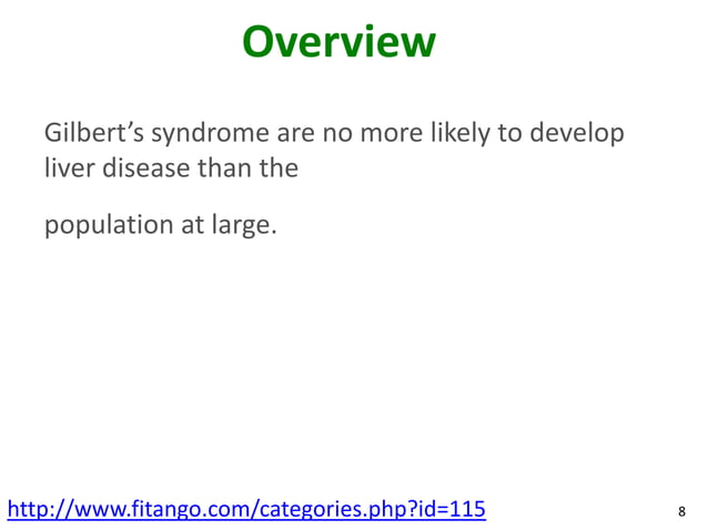Gilbert Syndrome | PPTX