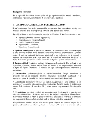 LA PERSONALIDAD | DOCX