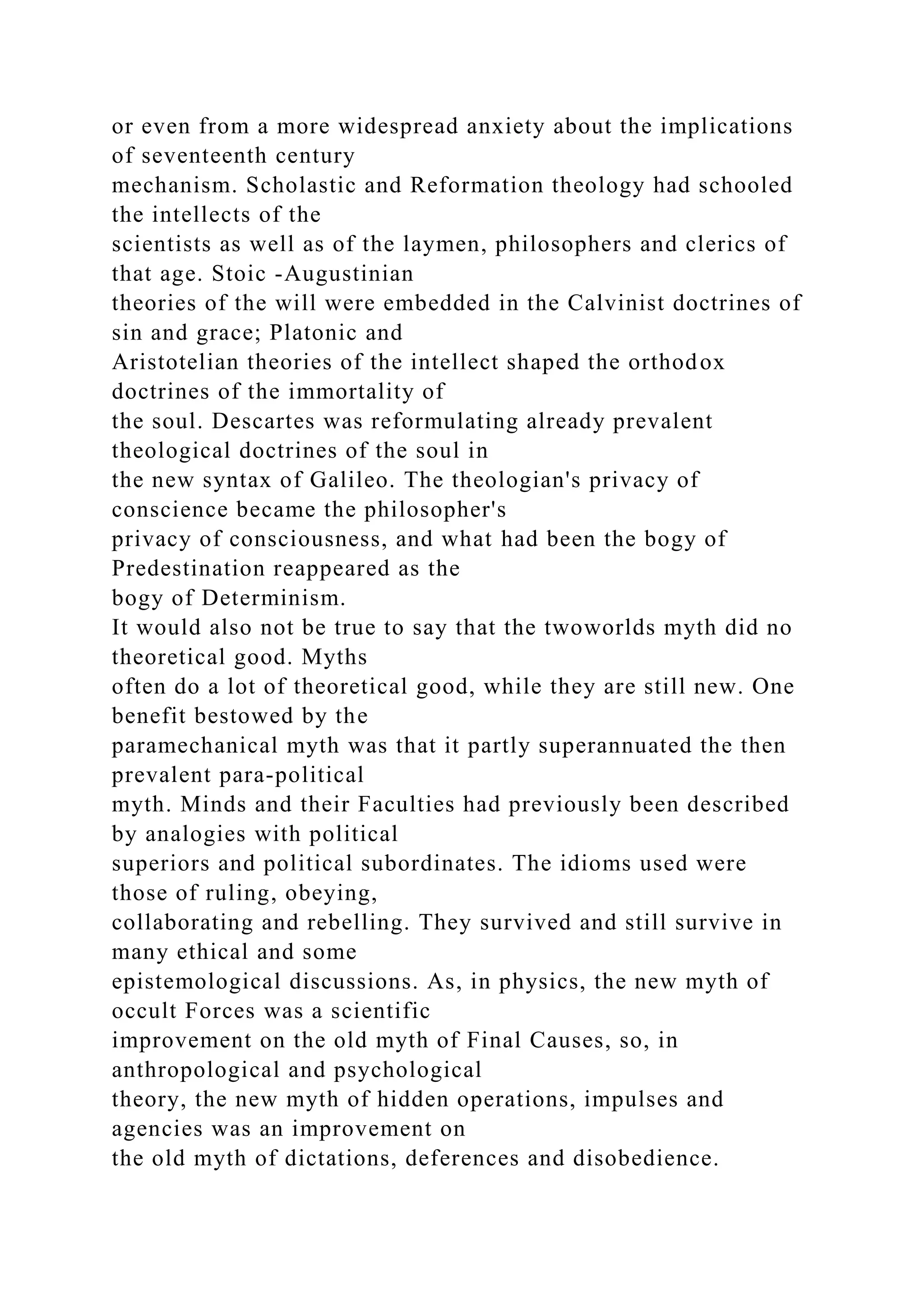 Gilbert Ryle. 1949. Descartes’ Myth”, Chapter 1 of The Concep.docx