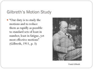 Gilbreths and gantt | PPT