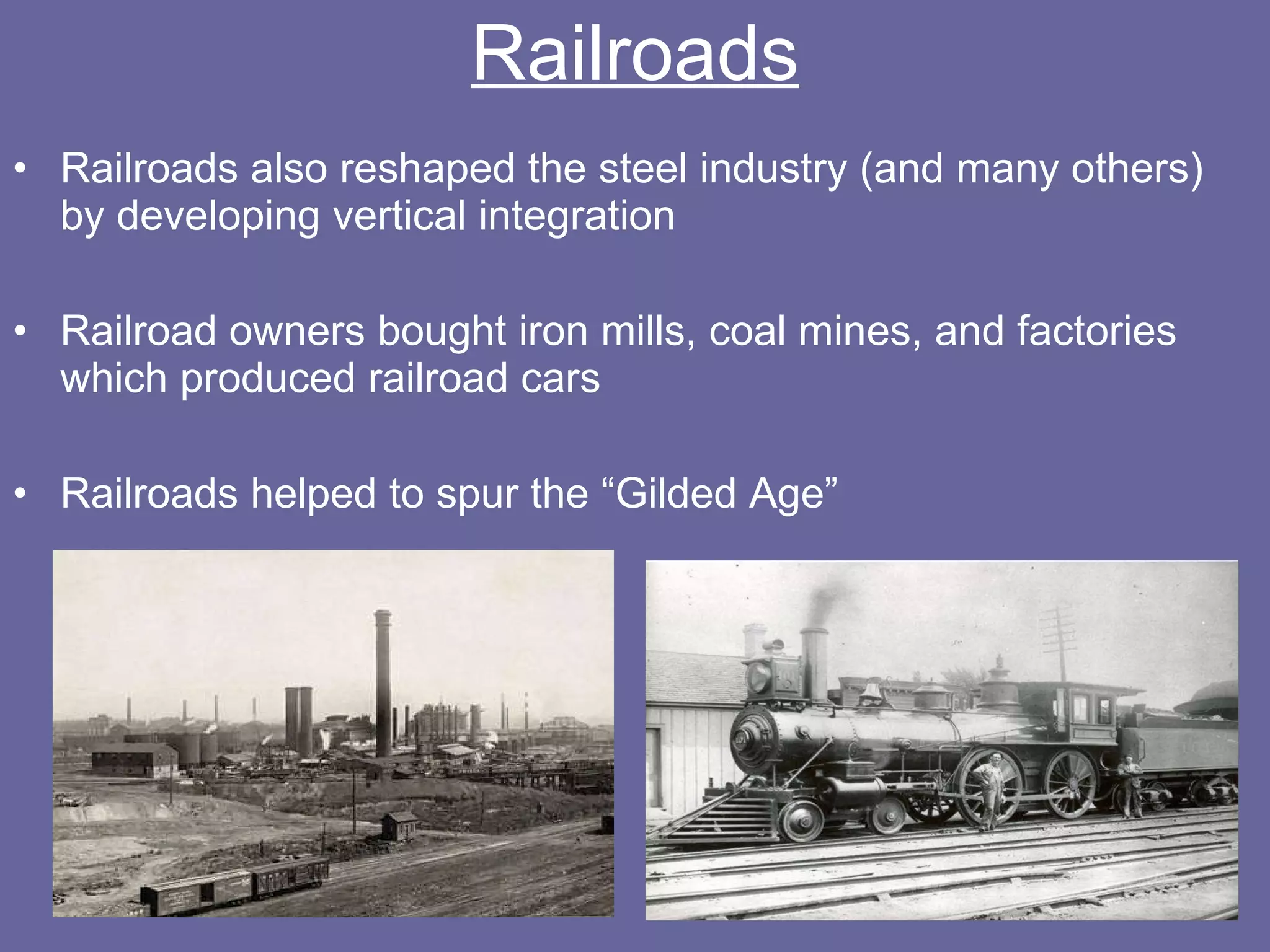 Gilded age railroads inventions ssush11 | PPT