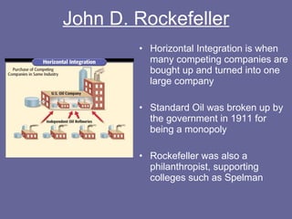 Horizontal Integration Rockefeller