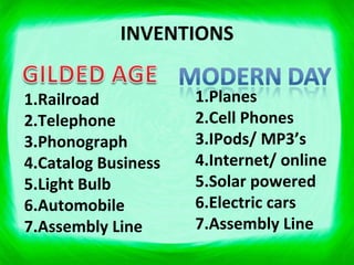 Gilded Age William Brown & Brent Boitmann | PPT | Rail Travel | Travel Type