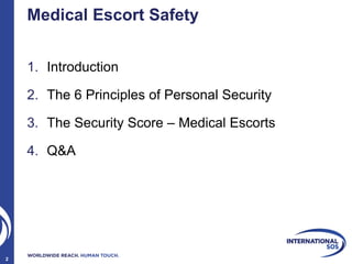 The challenge of being a medical escort: Who is looking after you? | PDF