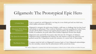 Gilgamesh: The Prototypical Epic Hero | PDF
