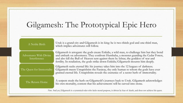 Gilgamesh: The Prototypical Epic Hero | PDF
