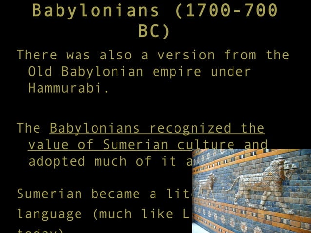 The Epic of Gilgamesh and Ancient Mesopotamia Gilgamesh history | PPT ...