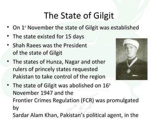 [Understanding Gilgit-Baltistan] - A history of the rulers | PPT