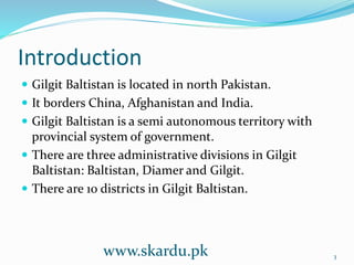Gilgit Baltistan tourism | PPTX