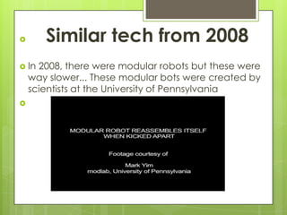 m blocks self assembling robots | PPTX