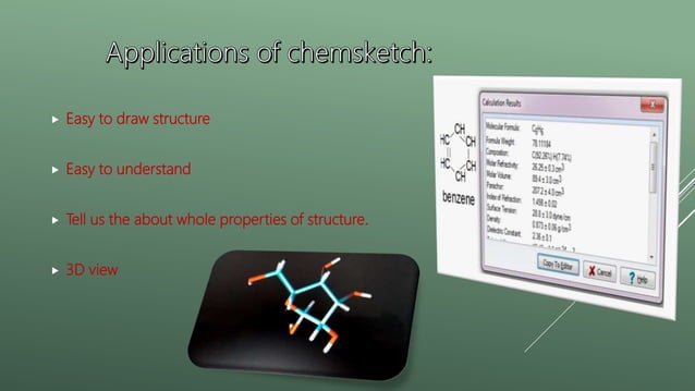 chemsketch | PPTX | Chemistry | Science