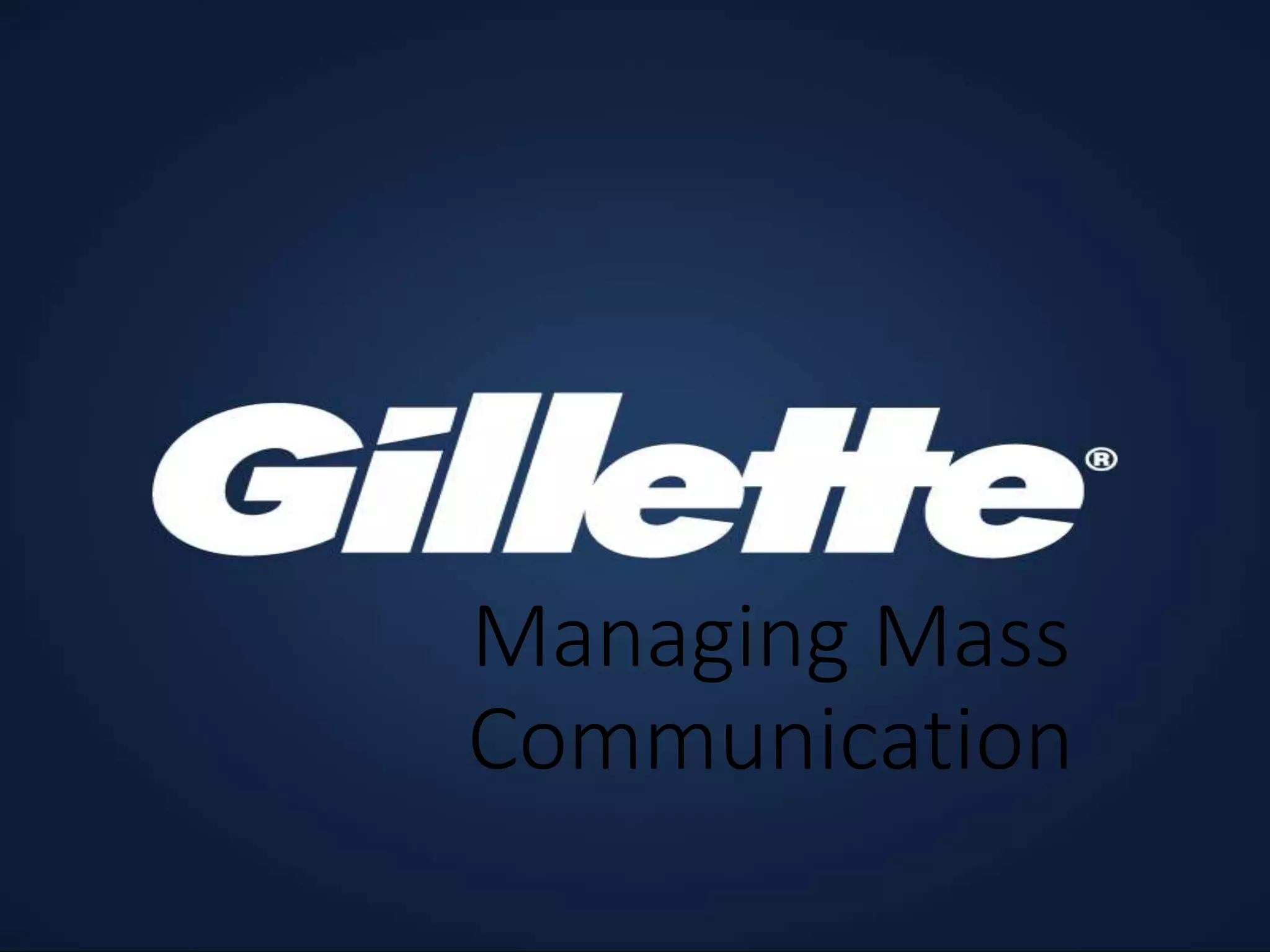 Gillette - Case study | PPTX