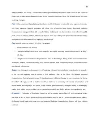 Gillette Marketing Plan | DOCX