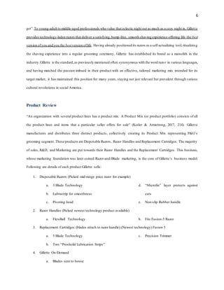 Gillette Marketing Plan | DOCX
