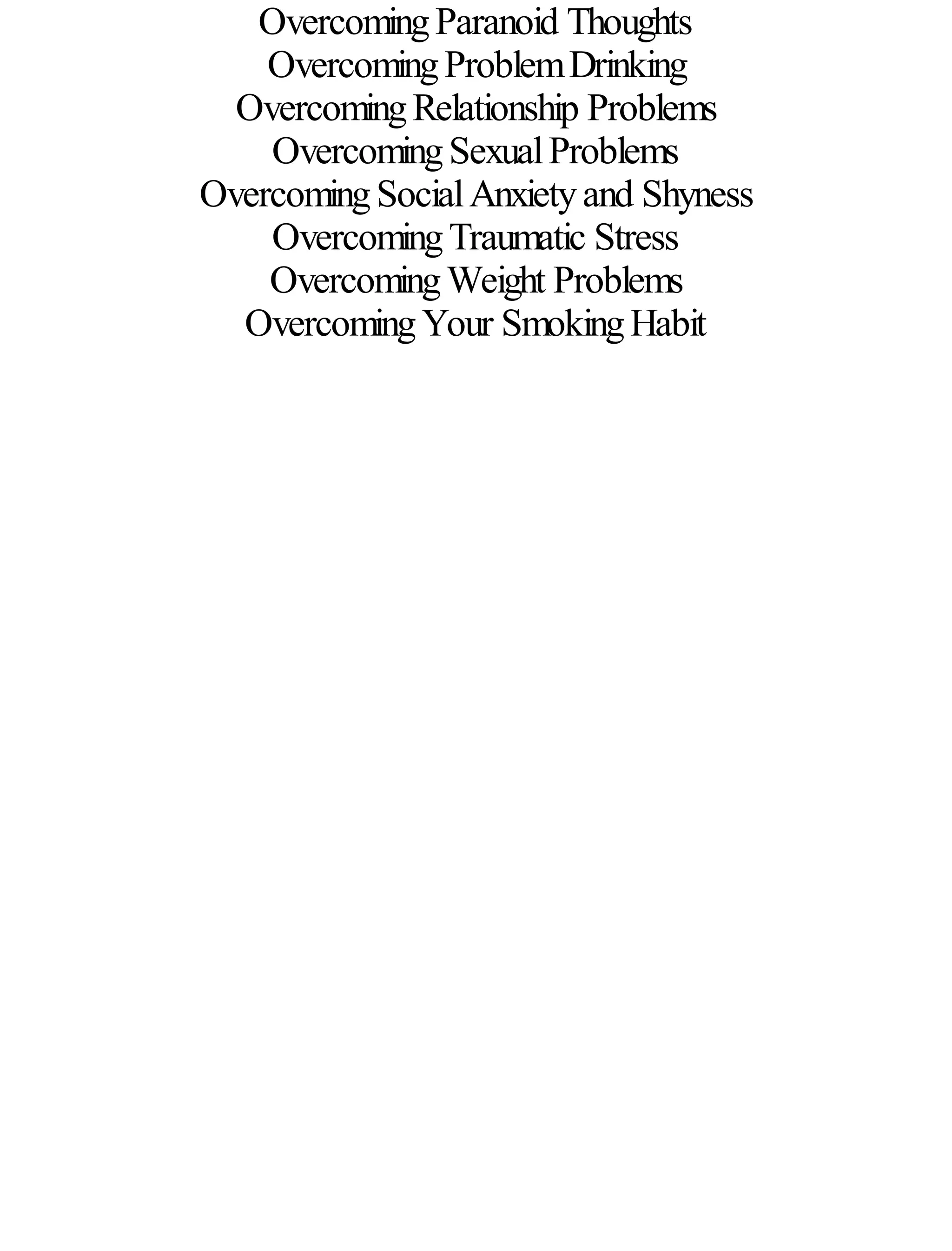 Gillian butler-overcoming-social-anxiety-shyness | PDF