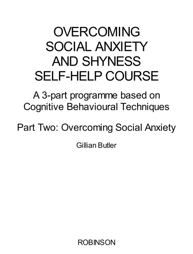 Gillian butler-overcoming-social-anxiety-shyness | PDF
