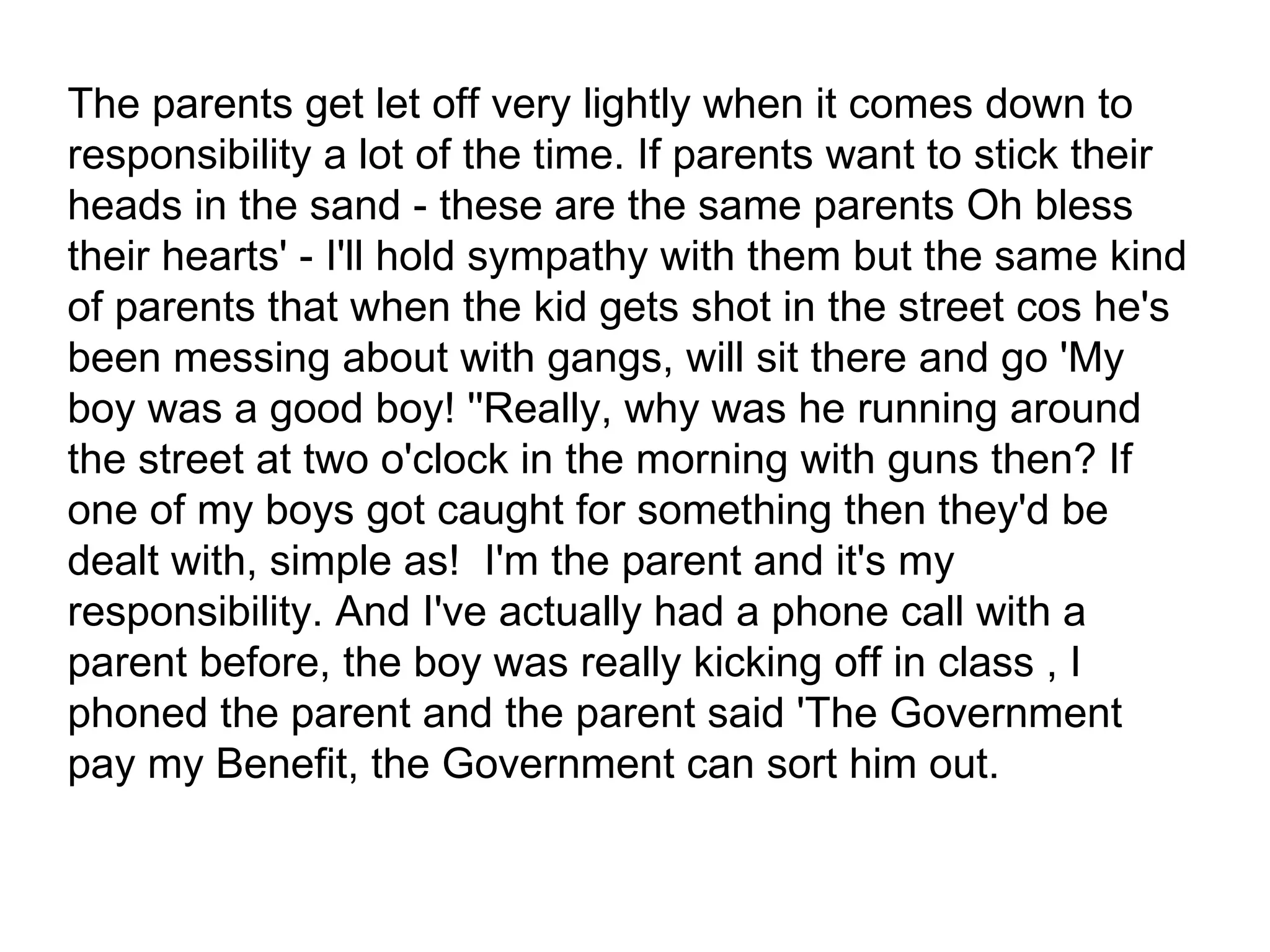 ‘Blaming the parents: school experiences of ‘troublesome’ children and ...