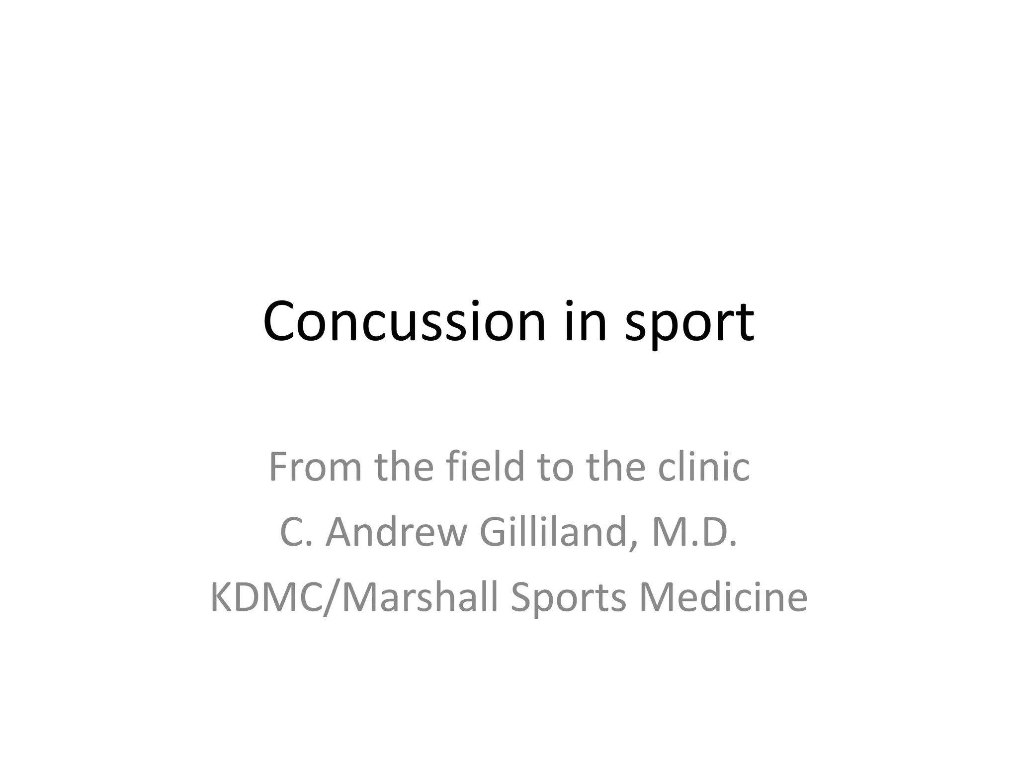 Concussion in Sport | PPTX | Death, Injury, or Military Conflict ...